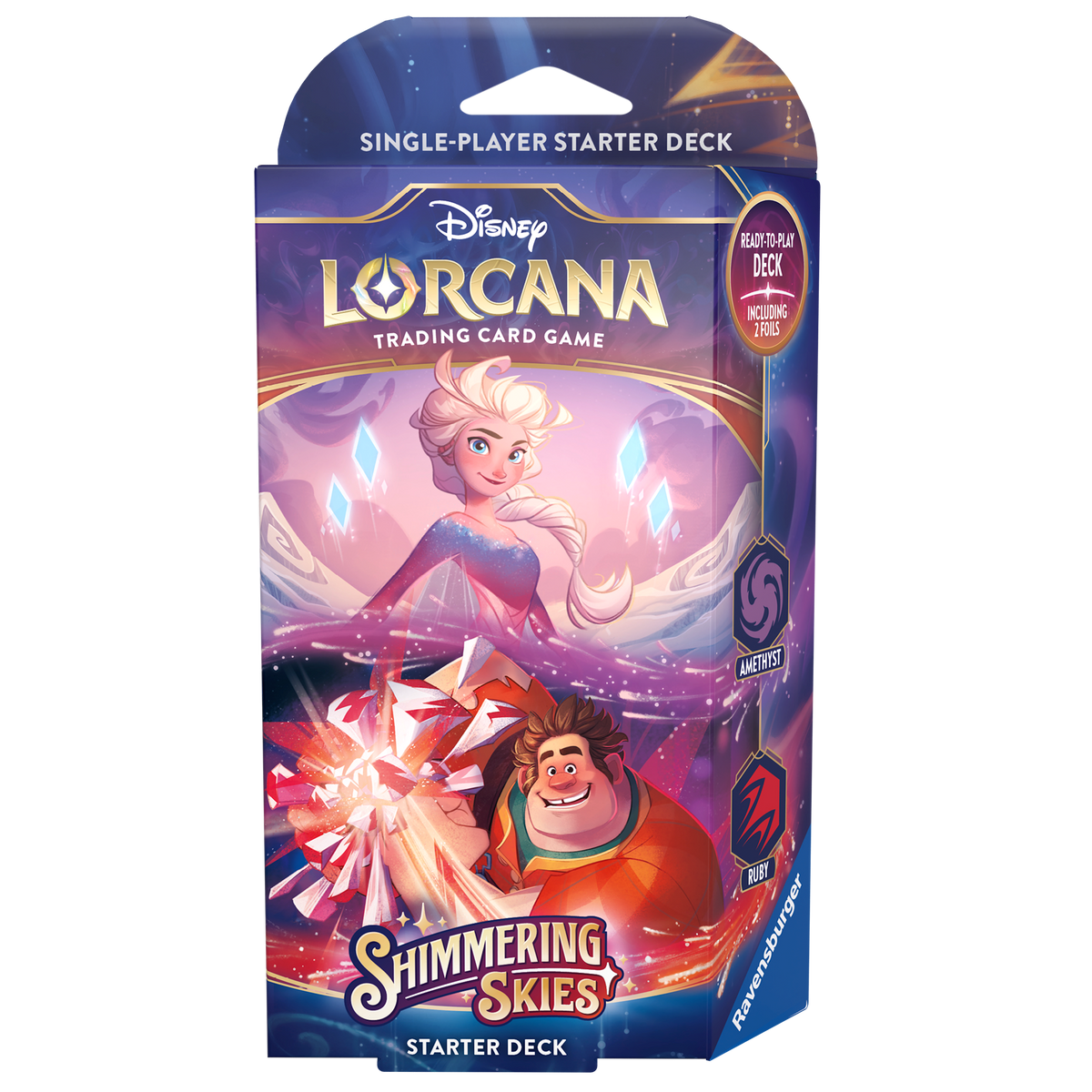 Disney Lorcana Trading Card Game: Shimmering Skies Starter Deck - Amet ...