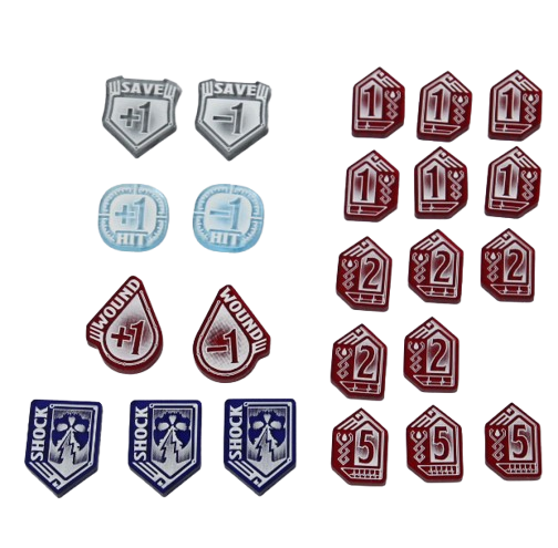 Premium Acrylic Tokens: Warhammer 40000 10th Edition Set of 23 ...