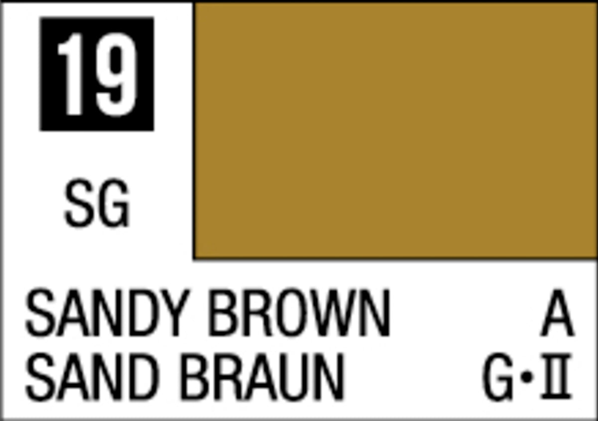 Mr. Hobby: Mr Color Sandy Brown Semi Gloss (10ml) – Galleon Games