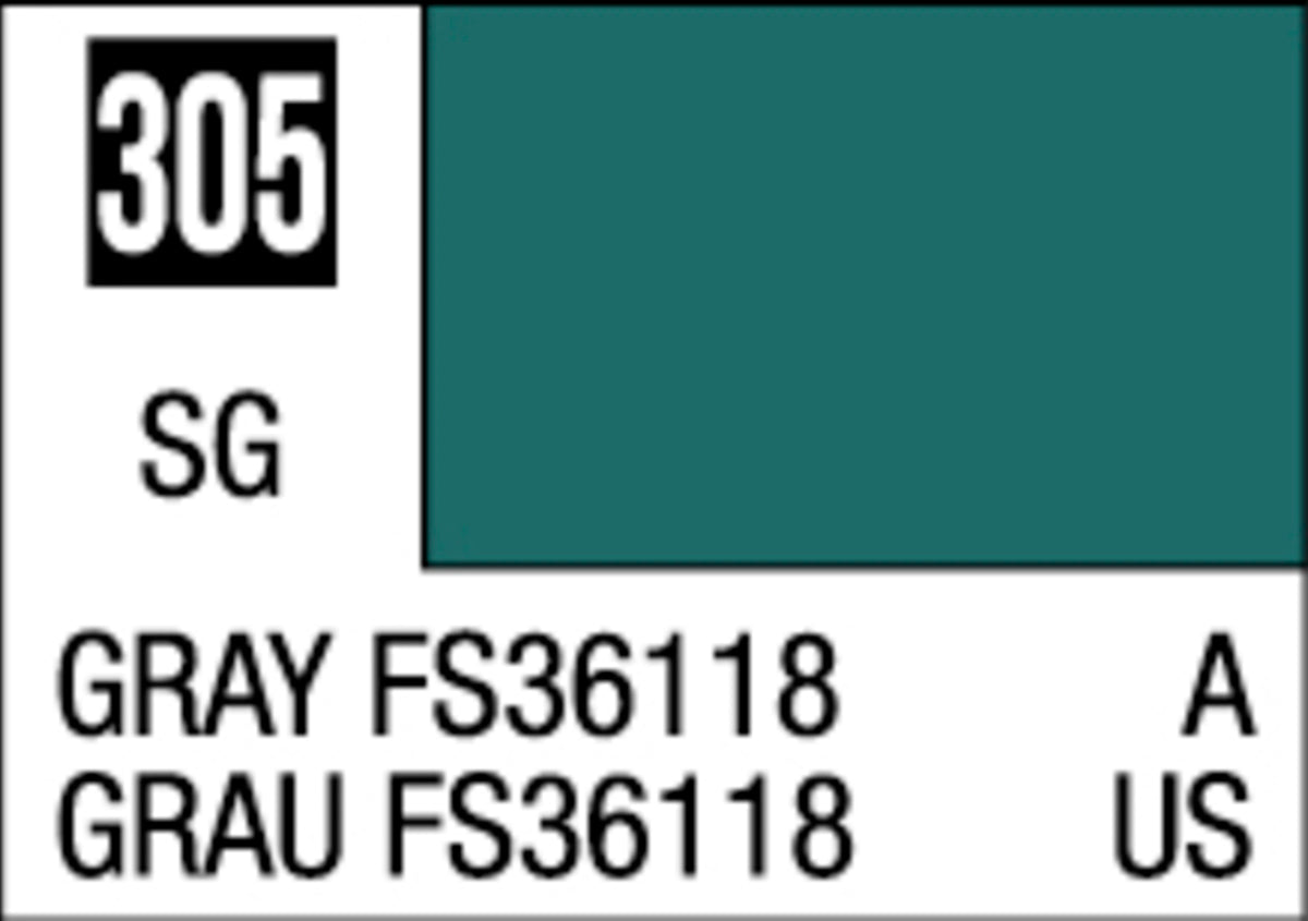 Mr. Hobby: Mr Color Gray FS36118 Semi Gloss (10ml) – Galleon Games