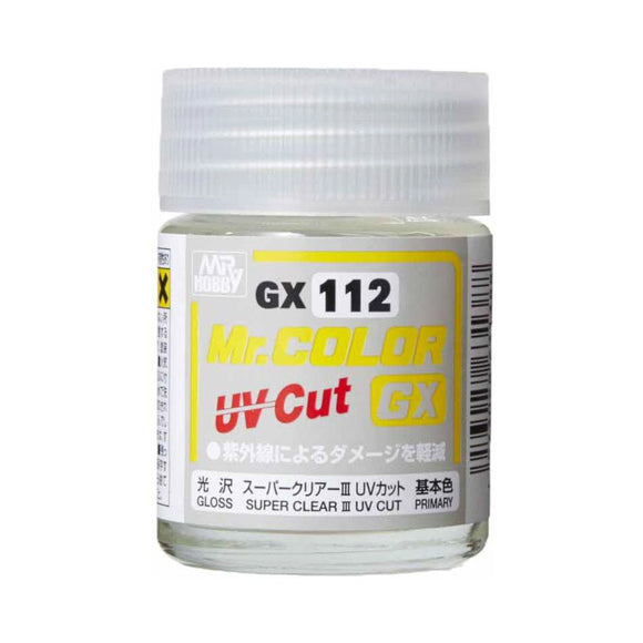 Mr. Hobby: Mr Color GX Super Clear III UV Cut Gloss (18ml) – Galleon Games