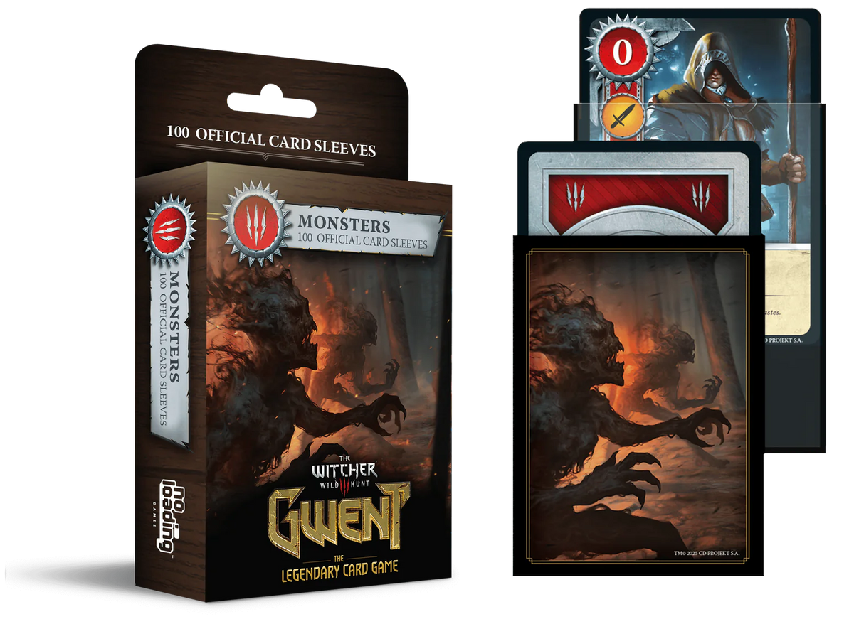 Gwent Official Card Sleeves: Monsters (100) – Galleon Games