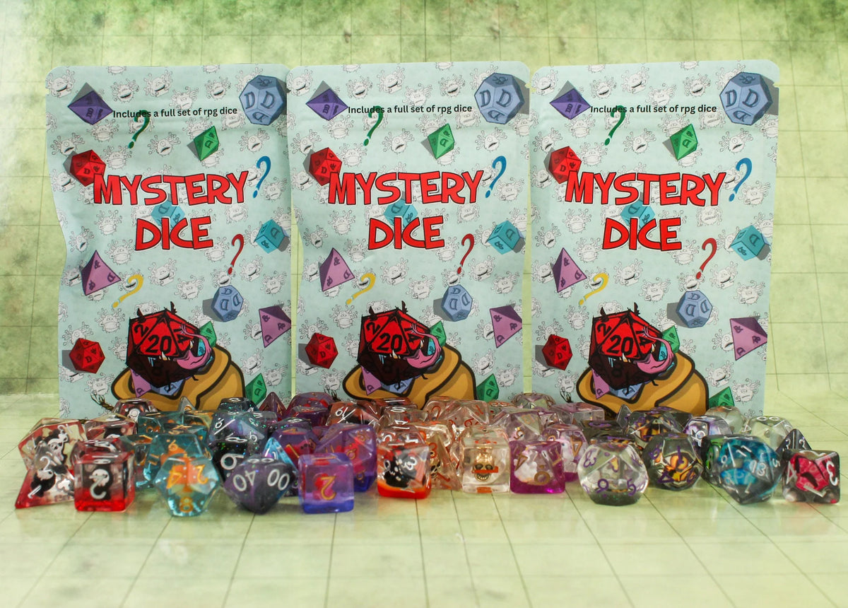 Mystery Dice Goblin: Mystery Filled Full Polyhedral Dice Set – Galleon ...