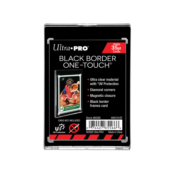 UV One Touch Magnetic Holder: 35pt Black Border – Galleon Games