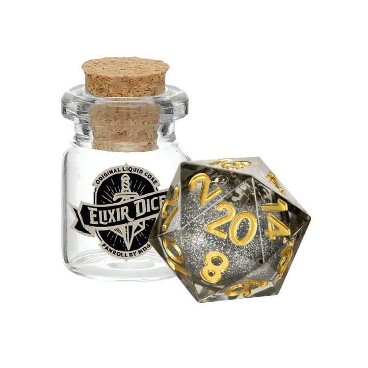 Vanishing Oil Individual D20 Liquid Core Dice – Galleon Games