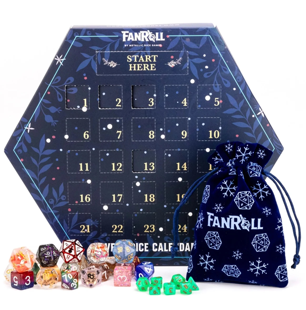 Metallic Dice Games: Fanroll Advent Dice Calendar 2023 – Galleon Games